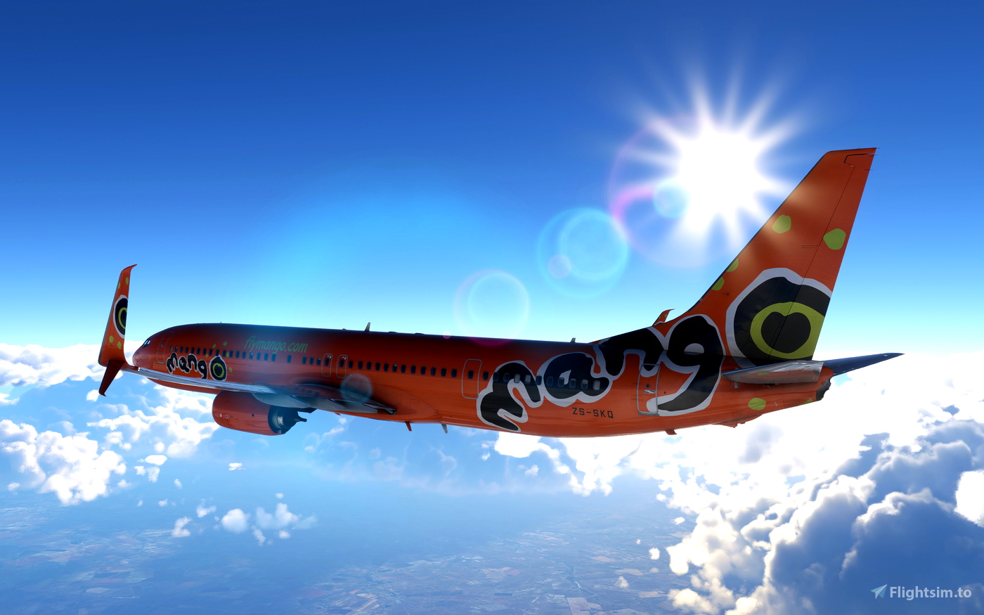 Mango Airlines Boeing 737-900ER PMDG SSW ZS-SKQ Fictional LIvery for ...