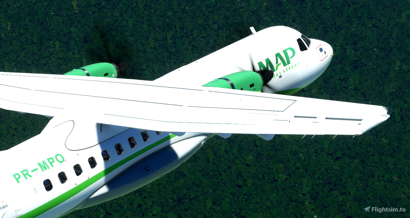 Map Linhas Aéreas | PR-MPO | Asobo ATR42-600 | 8K for Microsoft Flight ...