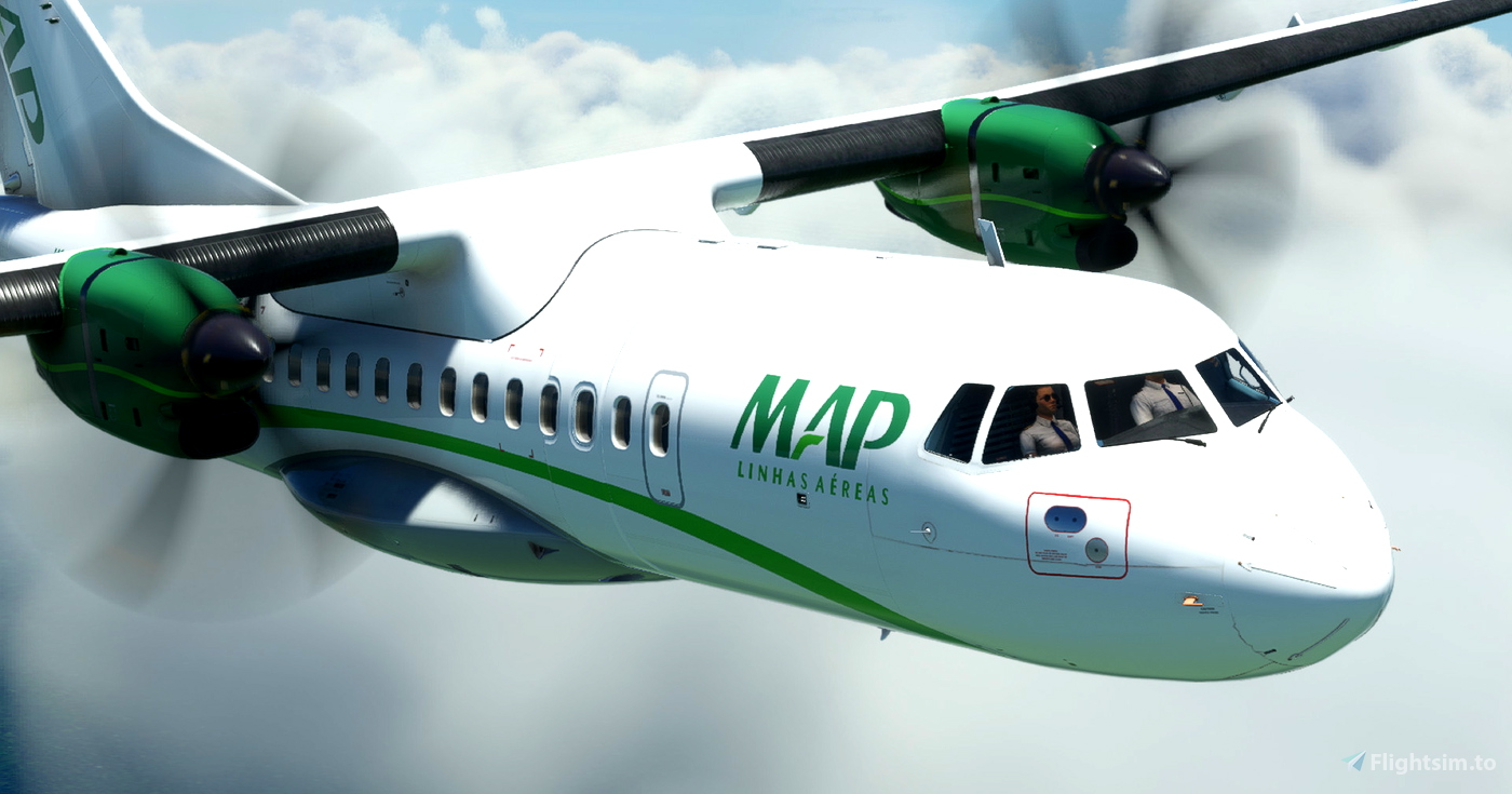 Map Linhas Aéreas | PR-MPO | Asobo ATR42-600 | 8K for Microsoft Flight ...