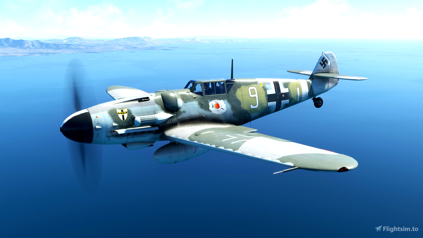 Messerschmitt Bf 109G-6/R6/Trop "Weiße 9" 7./ JG 27 for Microsoft ...