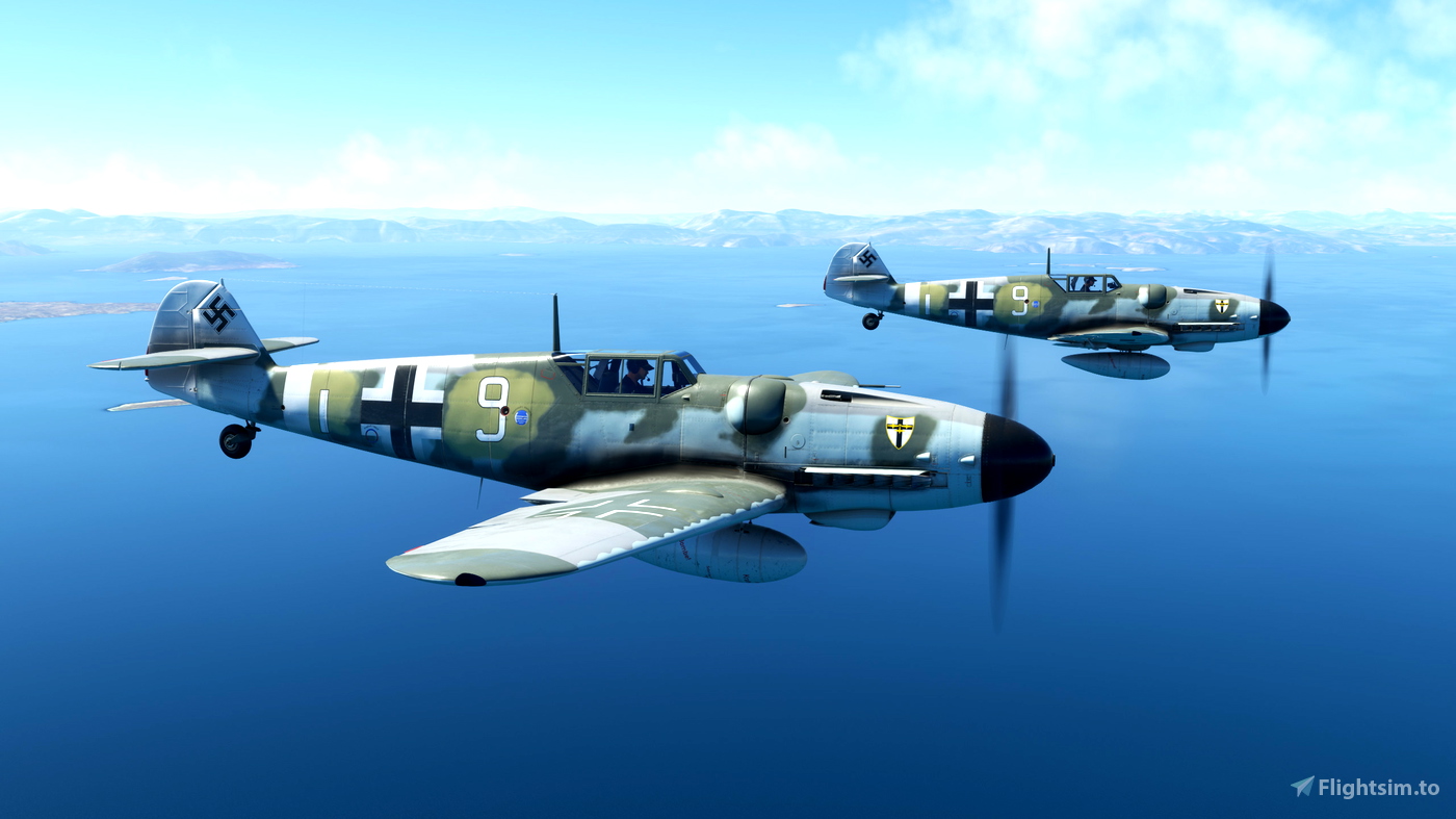 Messerschmitt Bf 109G-6/R6/Trop "Weiße 9" 7./ JG 27 for Microsoft ...