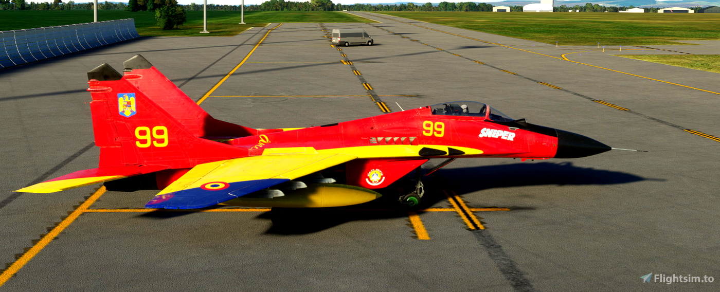 MIG 29 Romanian Airforce Tricolor (Fictional) for Microsoft Flight ...