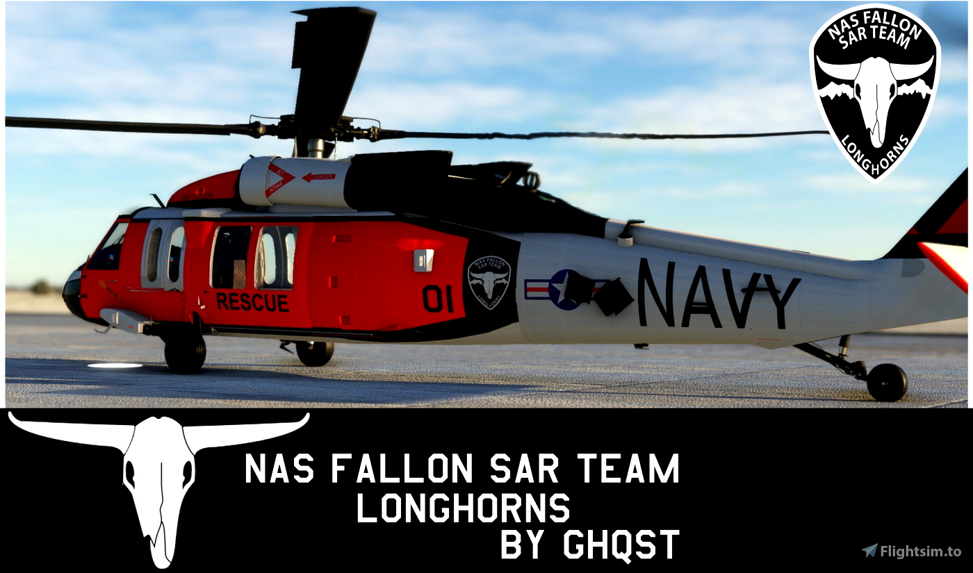 NAS FALLON SAR TEAM UH-60 for Microsoft Flight Simulator | MSFS