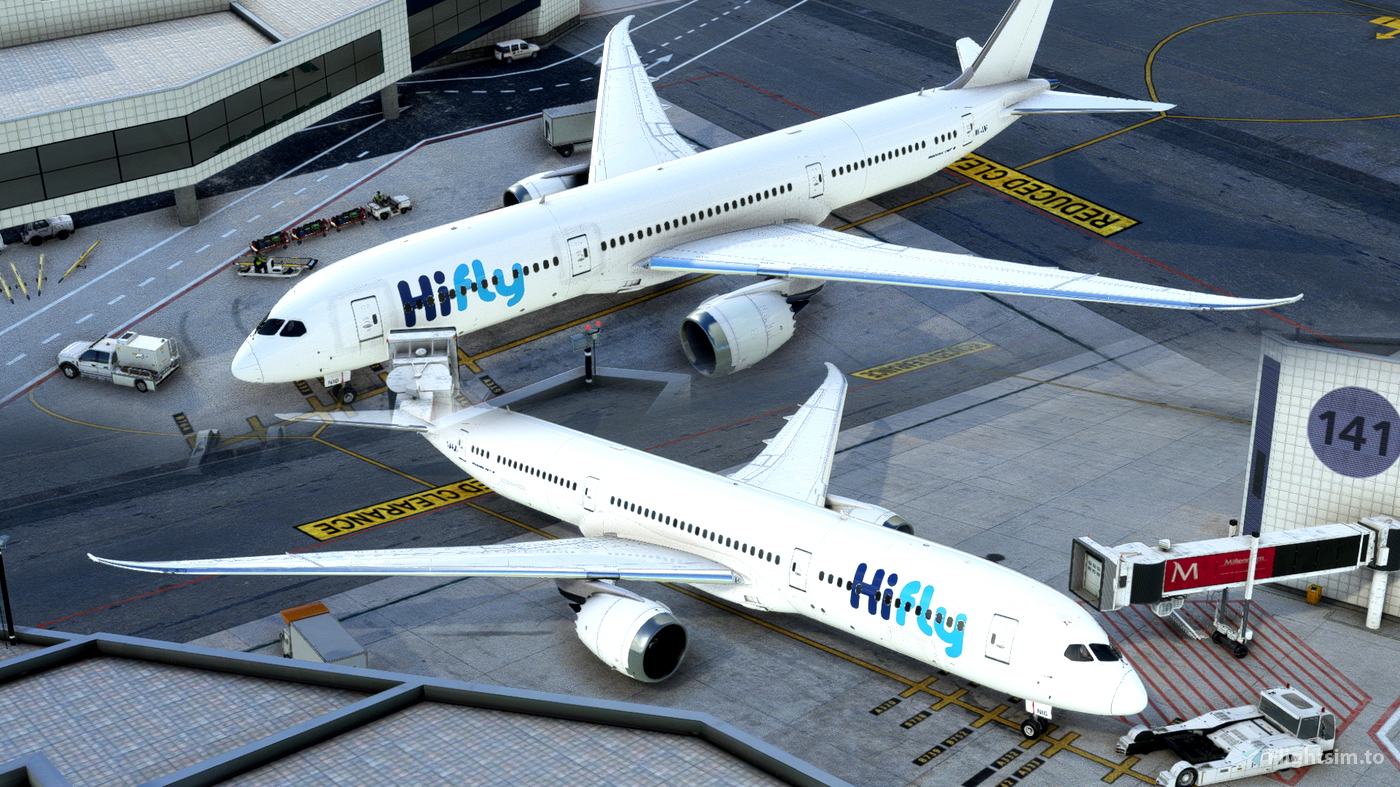 [PACK] HorizonSim Boeing 787-9 HiFly with white variant 8K for ...