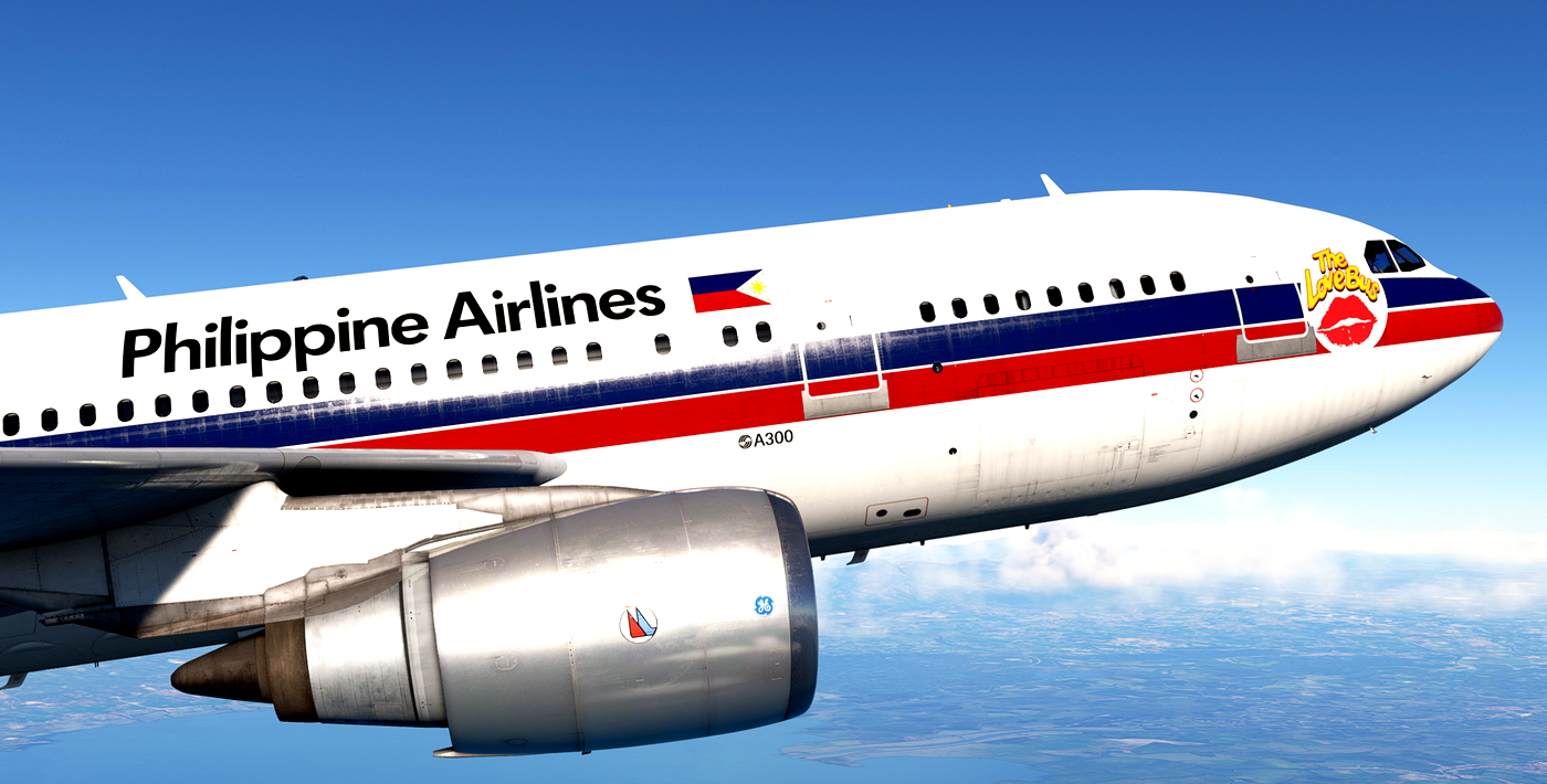 Philippine Airlines Retro Love Bus RP-C3001 - iniBuilds A300 για το ...