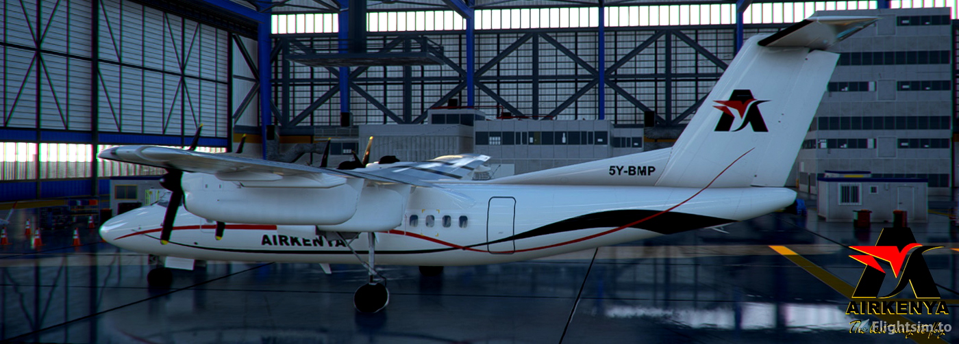 Pilot's DHC-7 Air Kenya 5Y-BMP for Microsoft Flight Simulator | MSFS