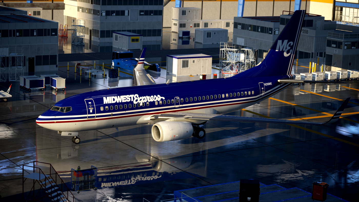 PMDG 737-700 Midwest Express Circa 1984 (Fictional) 对于 Microsoft Flight ...