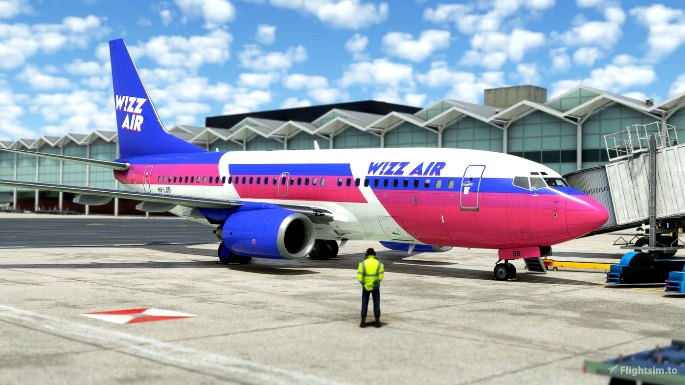 PMDG 737-700 Wizz Air Fictional 80s Concept 对于 Microsoft Flight ...