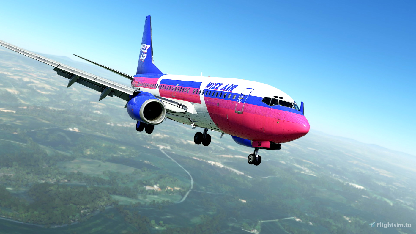 PMDG 737-700 Wizz Air Fictional 80s Concept 对于 Microsoft Flight Simulator | MSFS