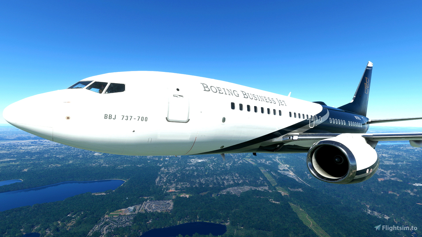 PMDG 737-700BBJ Boeing 737 8 MAX House (N737BJ) for Microsoft Flight ...