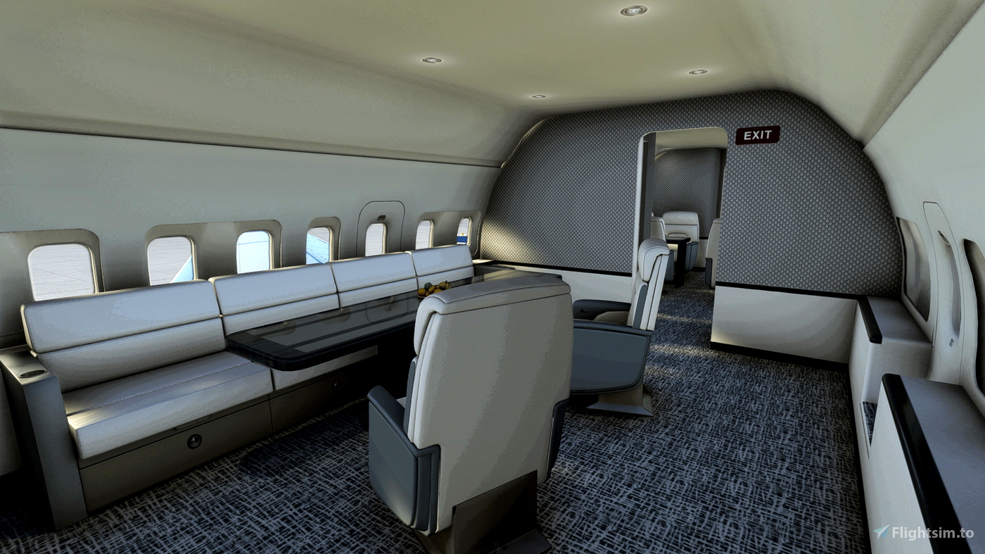 PMDG 737-700BBJ /w cabin Jet Edge (N835BZ) for Microsoft Flight ...