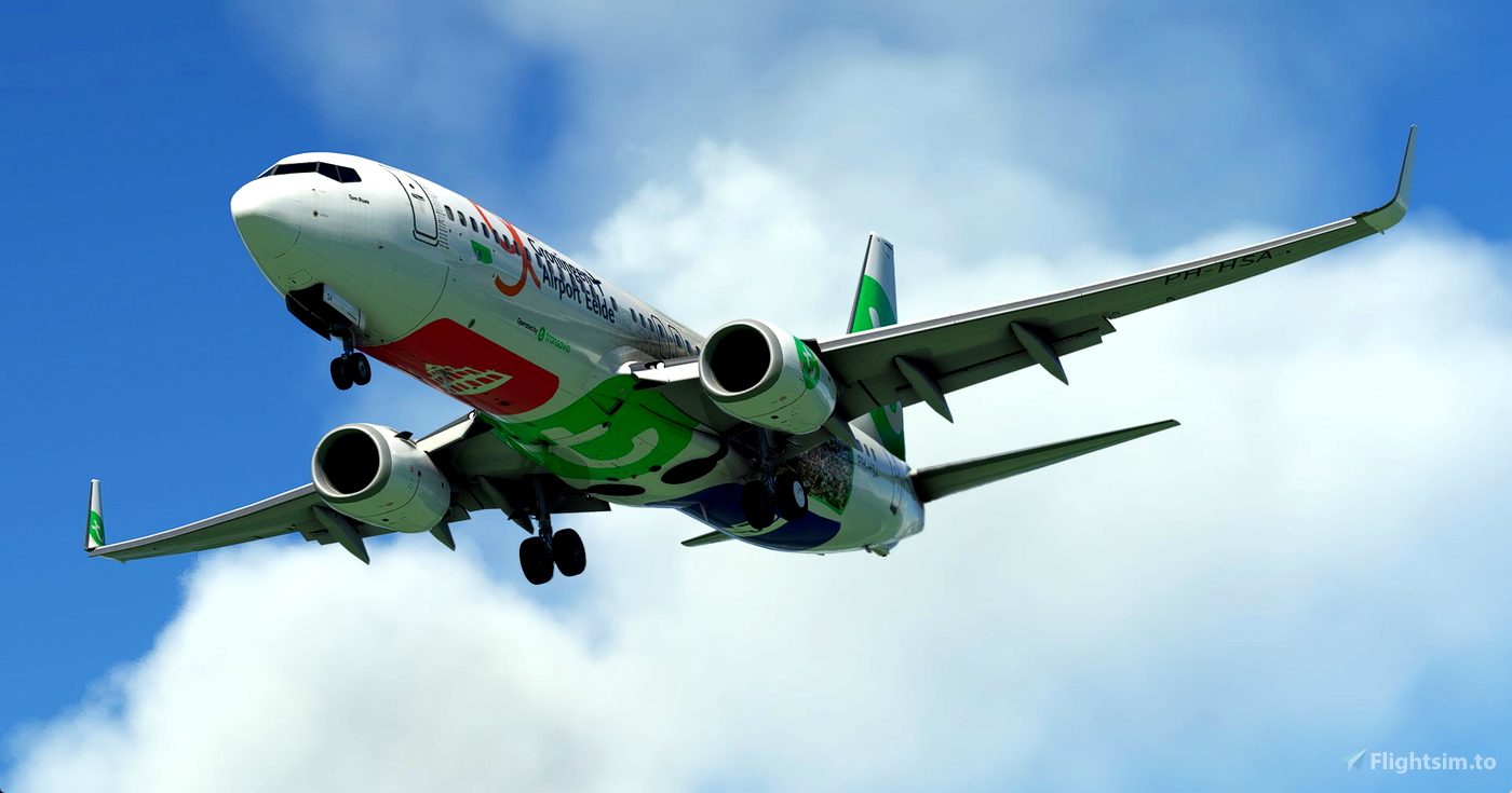 PMDG 737-800 | Transavia Airlines PH-HSA - Groningen Airport Eelde ...
