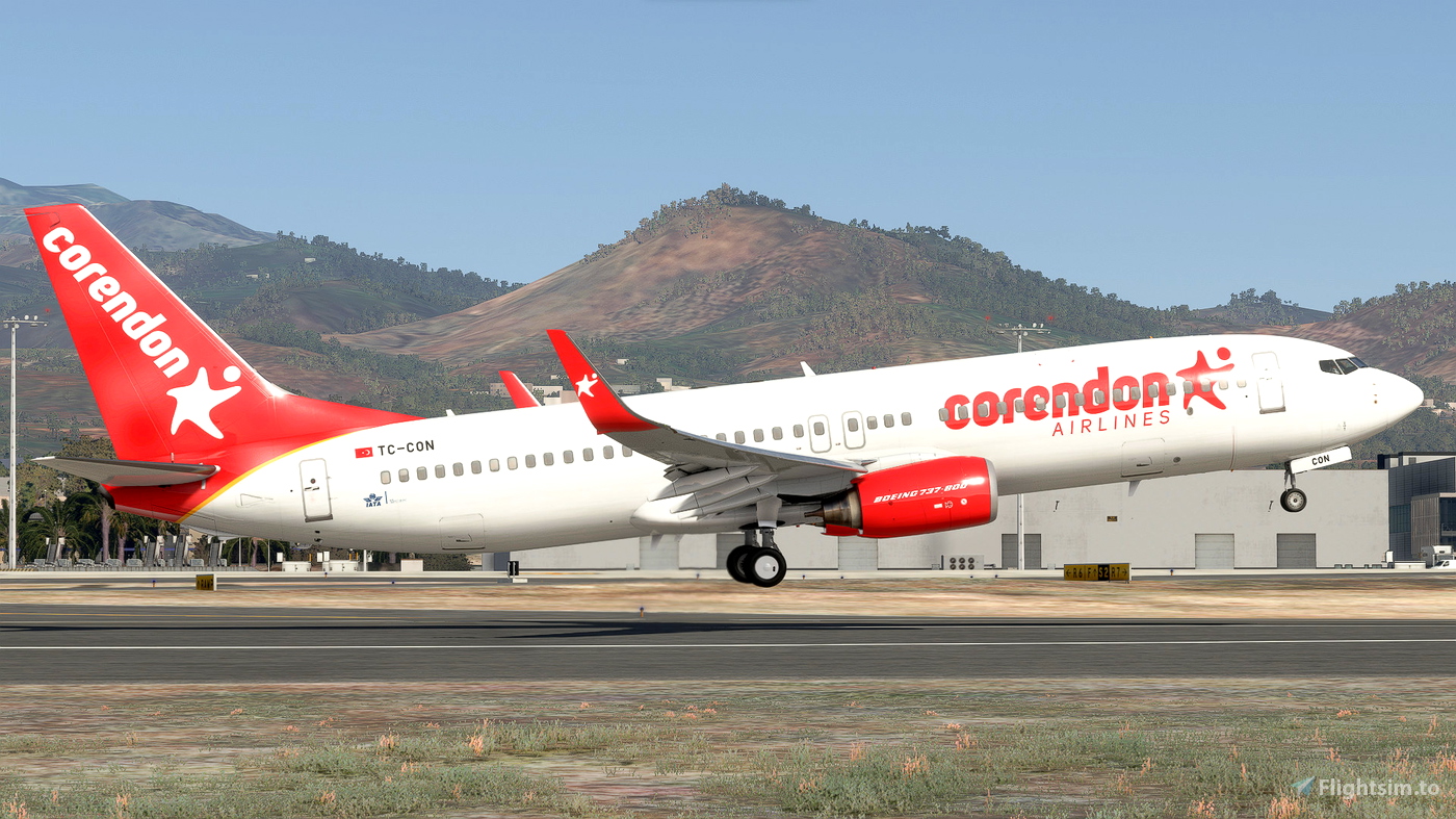 PMDG 737-800 BW Corendon Airlines TC-CON for Microsoft Flight Simulator ...