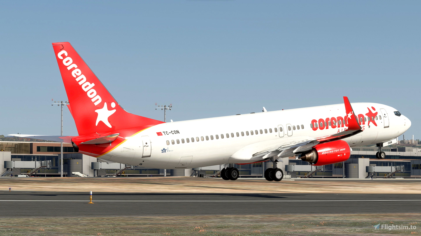 PMDG 737-800 BW Corendon Airlines TC-CON for Microsoft Flight Simulator ...