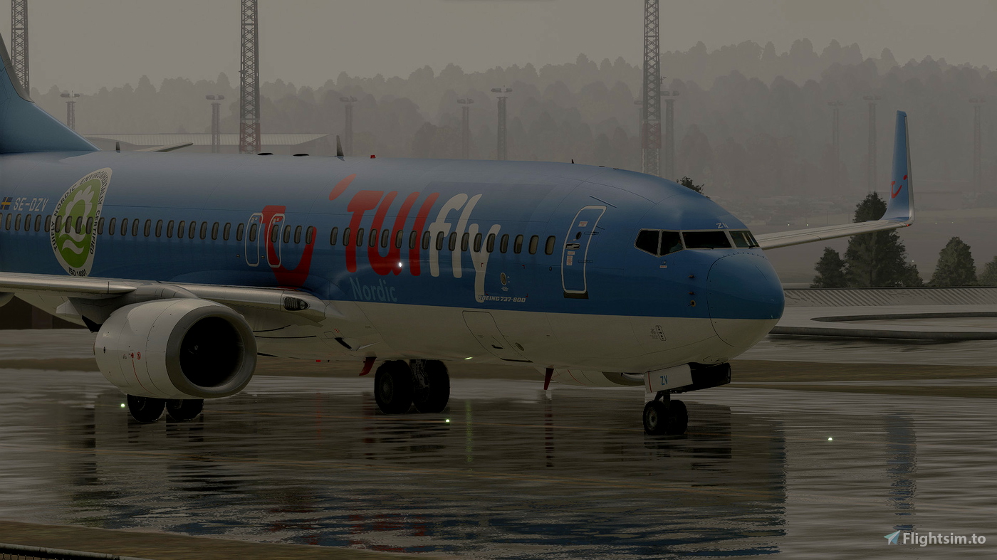 PMDG 737-800 BW TUIfly Nordic SE-DZV 14001 Decal for Microsoft Flight ...