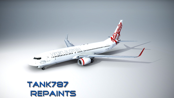 PMDG 737-800 Virgin Blue - VH-VOI Gillette Jet for Microsoft Flight ...