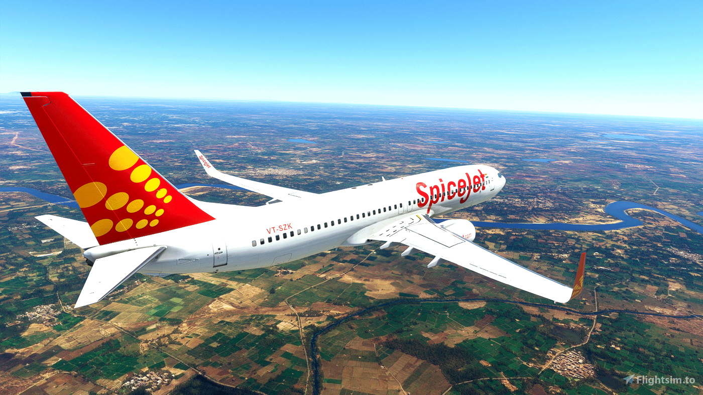 PMDG 737-800 /w cabin SpiceJet (VT-SZK) for Microsoft Flight Simulator ...