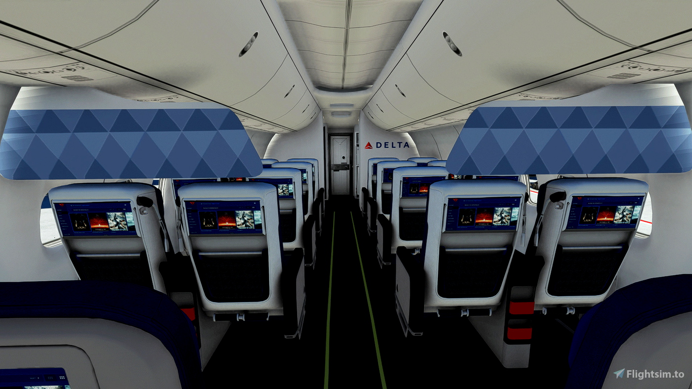 PMDG 737-900 ER w/ cabin Delta Air Lines - BCRF - Breast Cancer ...