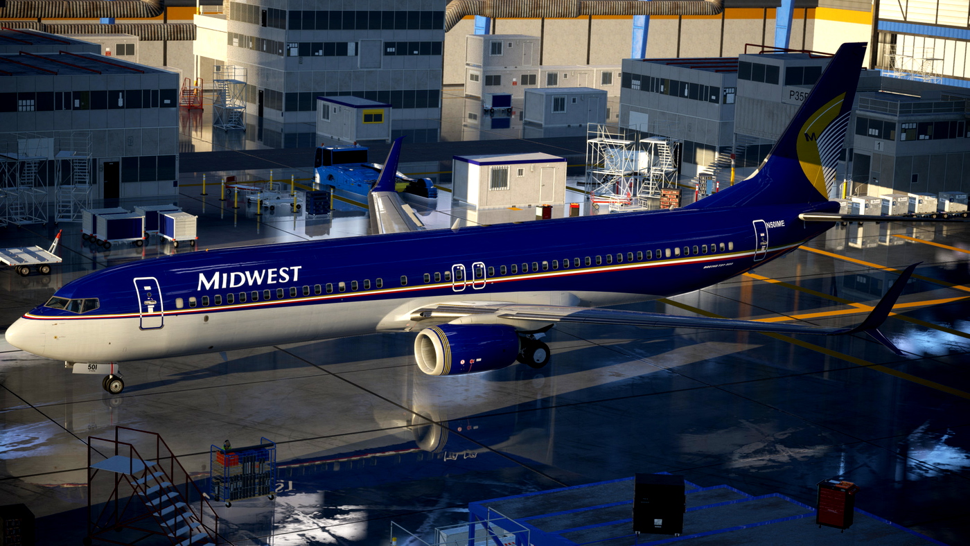 PMDG 737-900 Midwest Airlines Circa 2002 (Fictional) for Microsoft ...