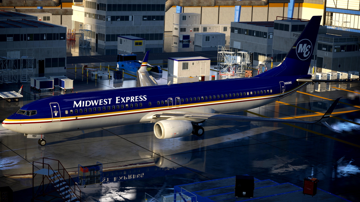 PMDG 737-900 Midwest Express Circa 1999 (Fictional) for Microsoft ...