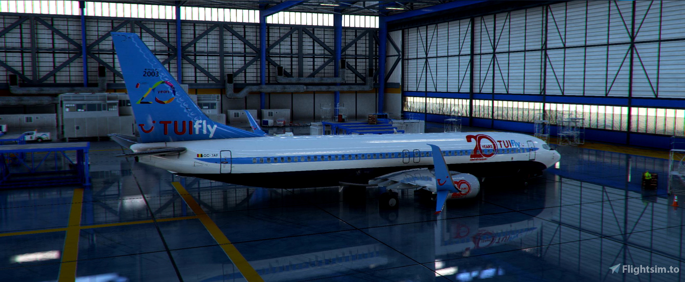 PMDG Boeing 737-800 SSW TUI Belgium 20 Years - Retro colors for ...