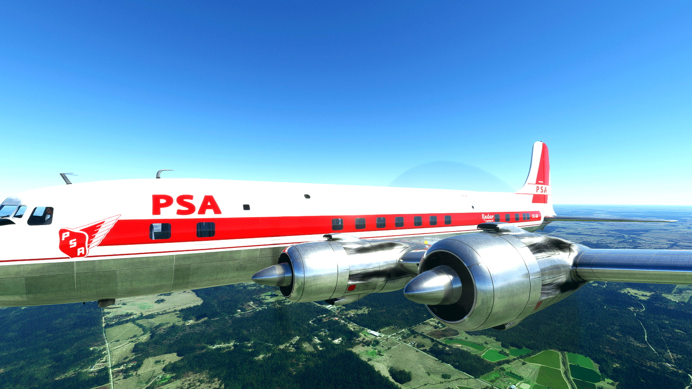 PMDG DC-6B PSA - Pacific Southwest Airlines (N90768) for Microsoft ...