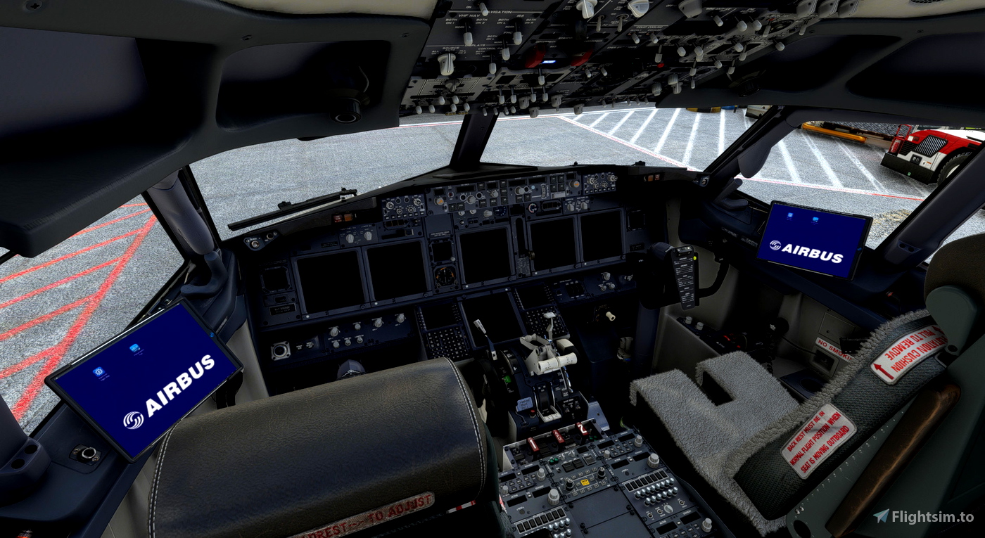 PMDG EFB Universal Flight Tablet with Airbus Wallpaper and APPs のために ...