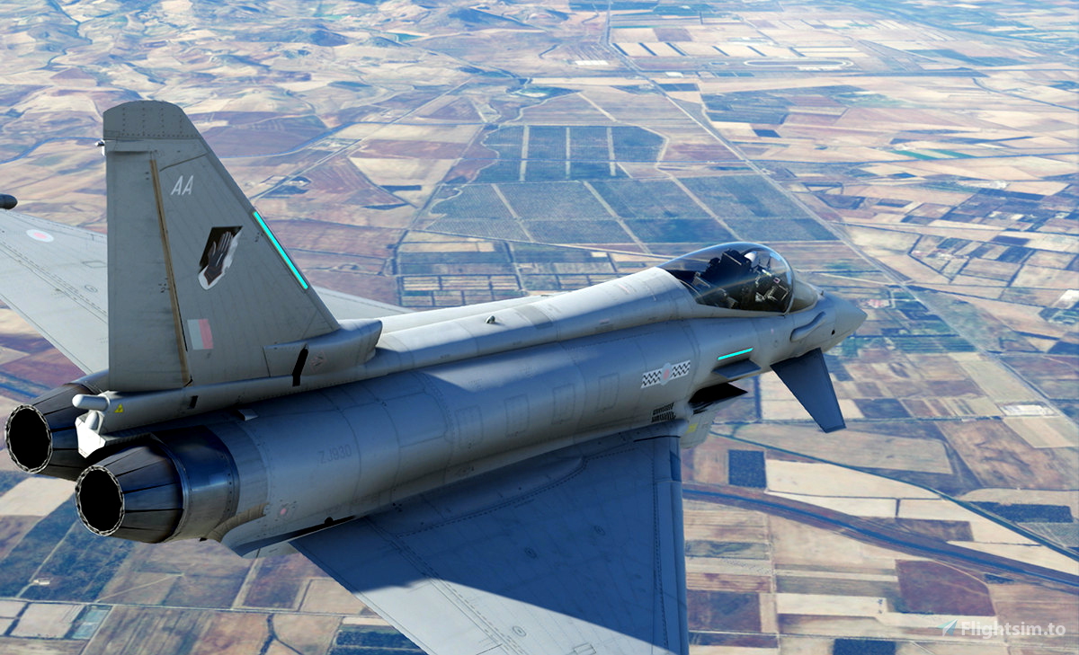 RAF Typhoon Livery pack 1 pro Microsoft Flight Simulator | MSFS