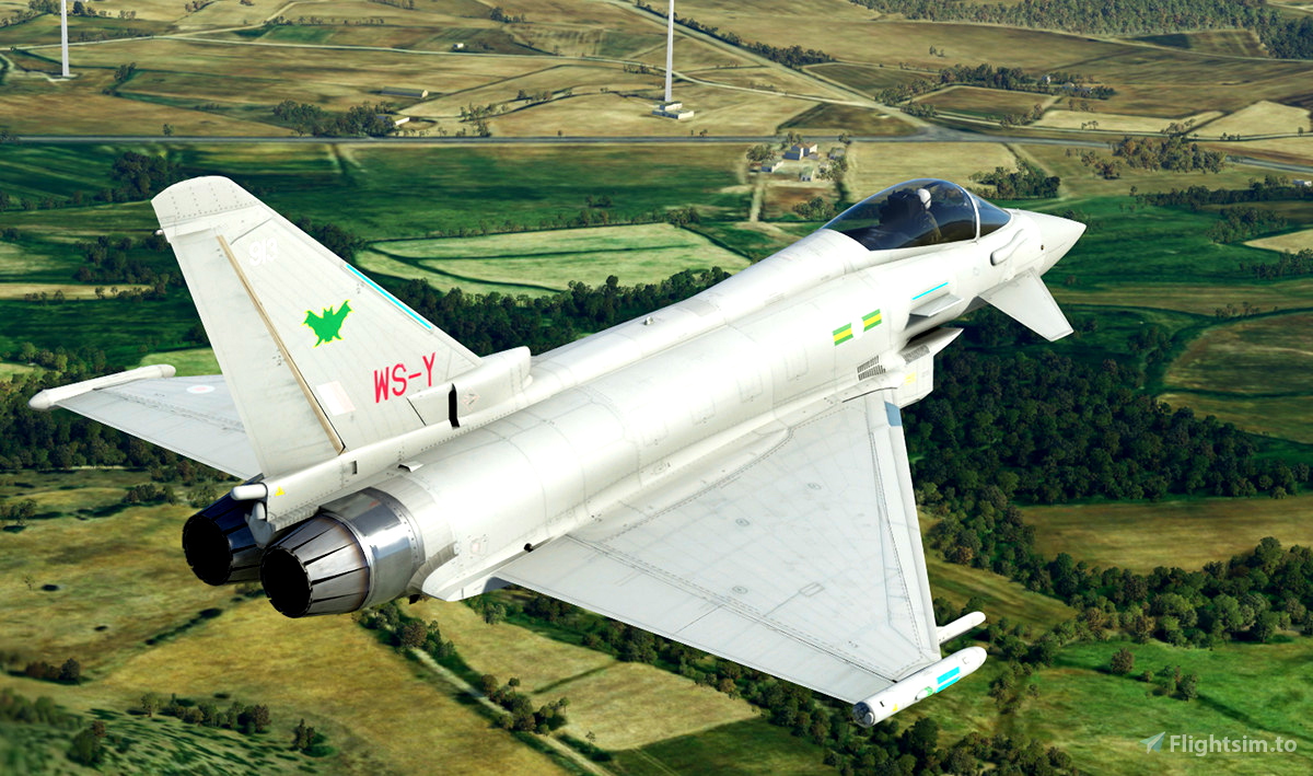 RAF Typhoon Livery pack 1 pro Microsoft Flight Simulator | MSFS