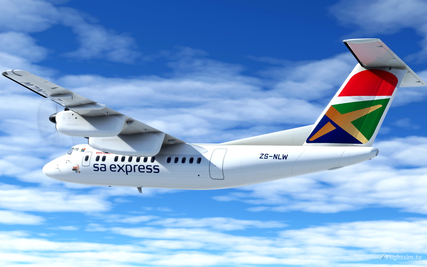 SA Express De Havilland Canada Dash-7 ZS-NLW Final Livery for Microsoft ...