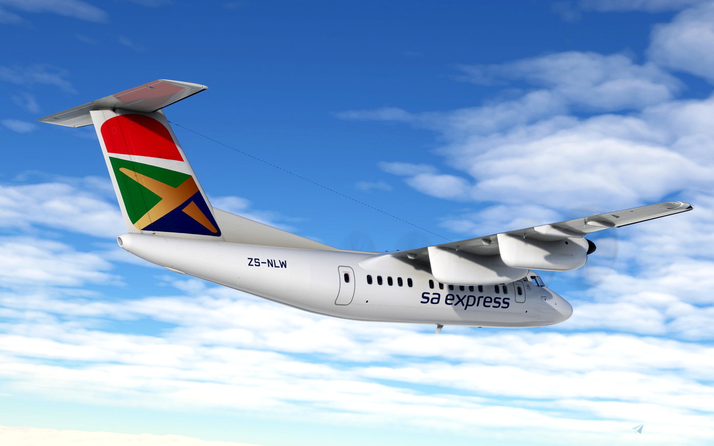 SA Express De Havilland Canada Dash-7 ZS-NLW Final Livery for Microsoft ...