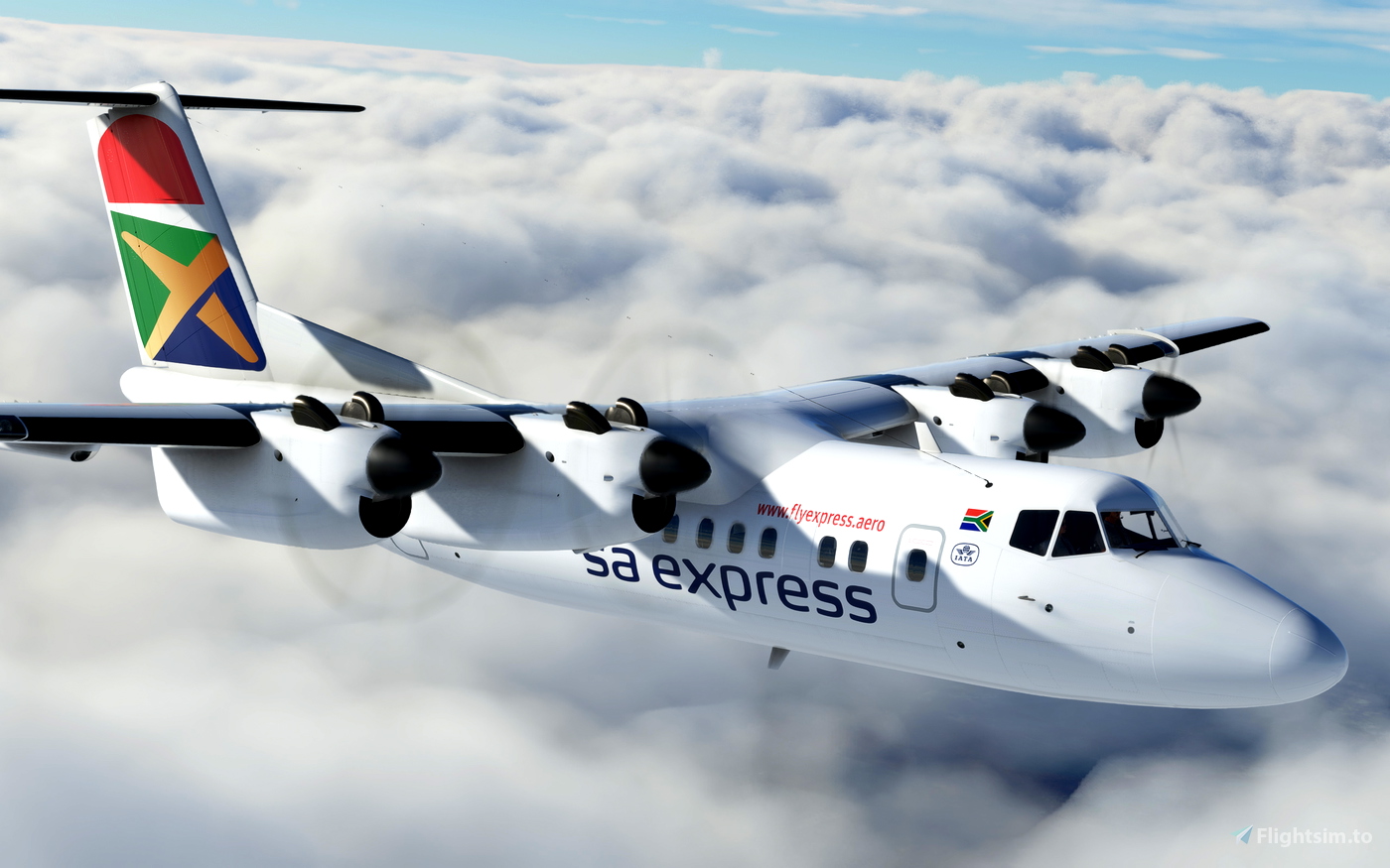 SA Express De Havilland Canada Dash-7 ZS-NLW Final Livery for Microsoft ...