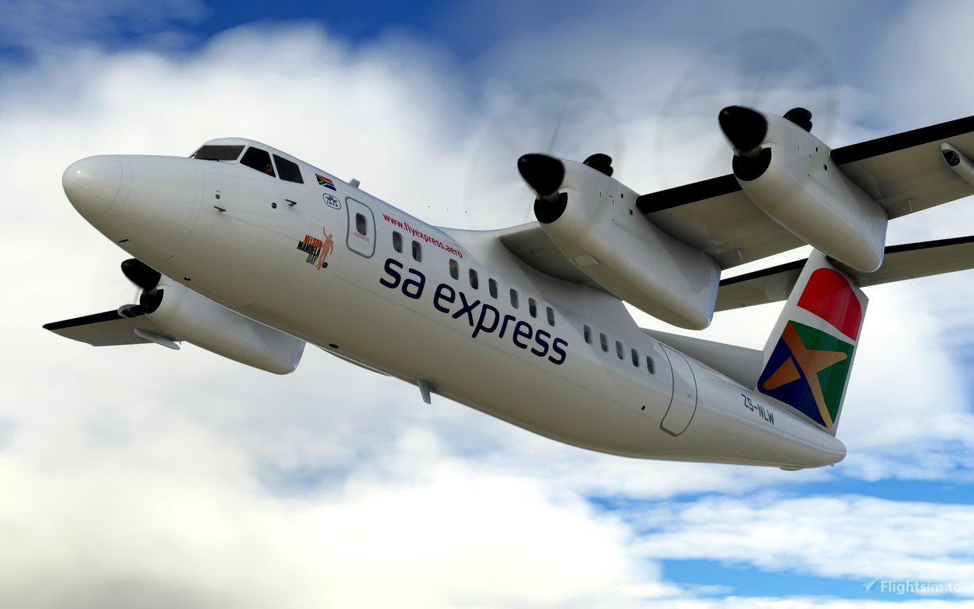 SA Express De Havilland Canada Dash-7 ZS-NLW Final Livery for Microsoft ...