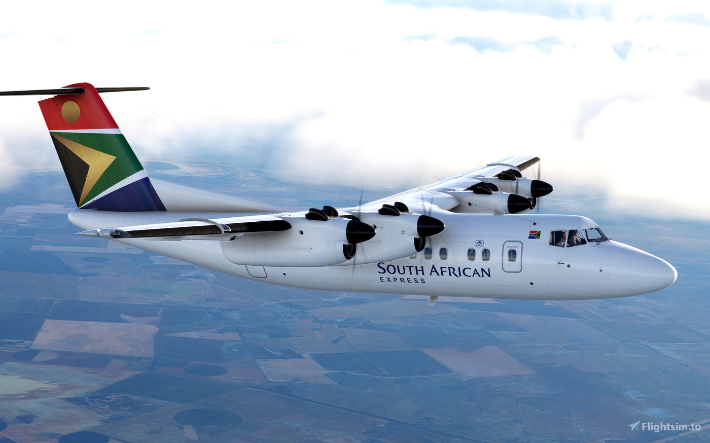 SA Express De Havilland Canada Dash-7 ZS-NLX Late 90's Livery 对于 ...