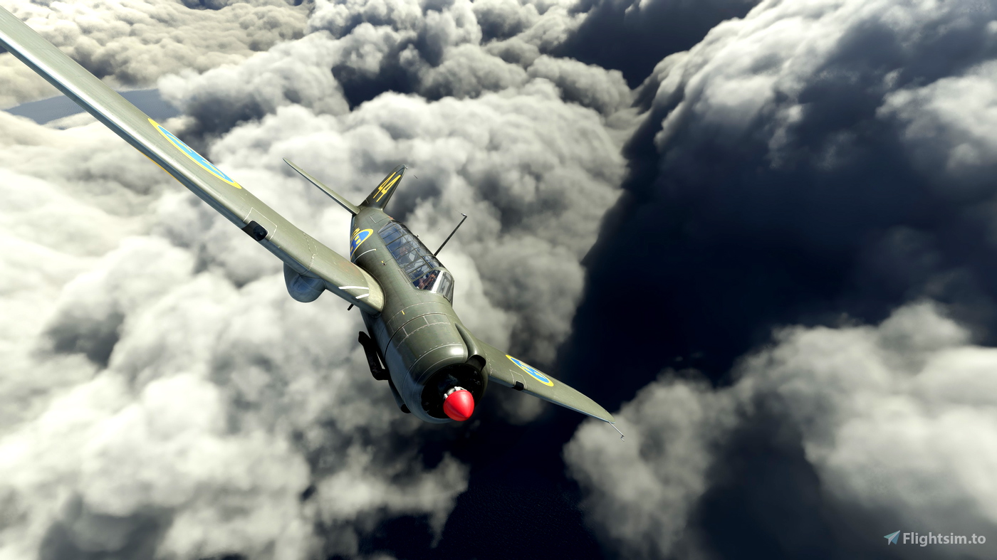 SAAB B17A sNo 17244 F13 Bråvalla wing 1.div 1949-1952 for Microsoft ...