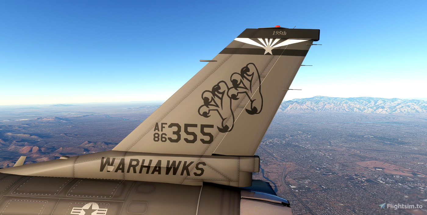 SC Designs F-16C Arizona ANG 195th FS Warhawks pro Microsoft Flight ...