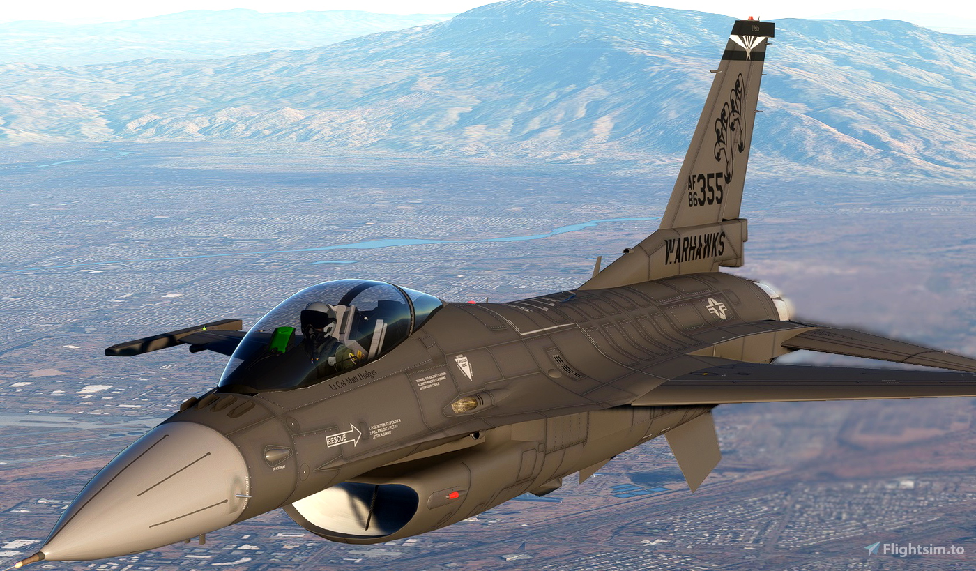SC Designs F-16C Arizona ANG 195th FS Warhawks pro Microsoft Flight ...