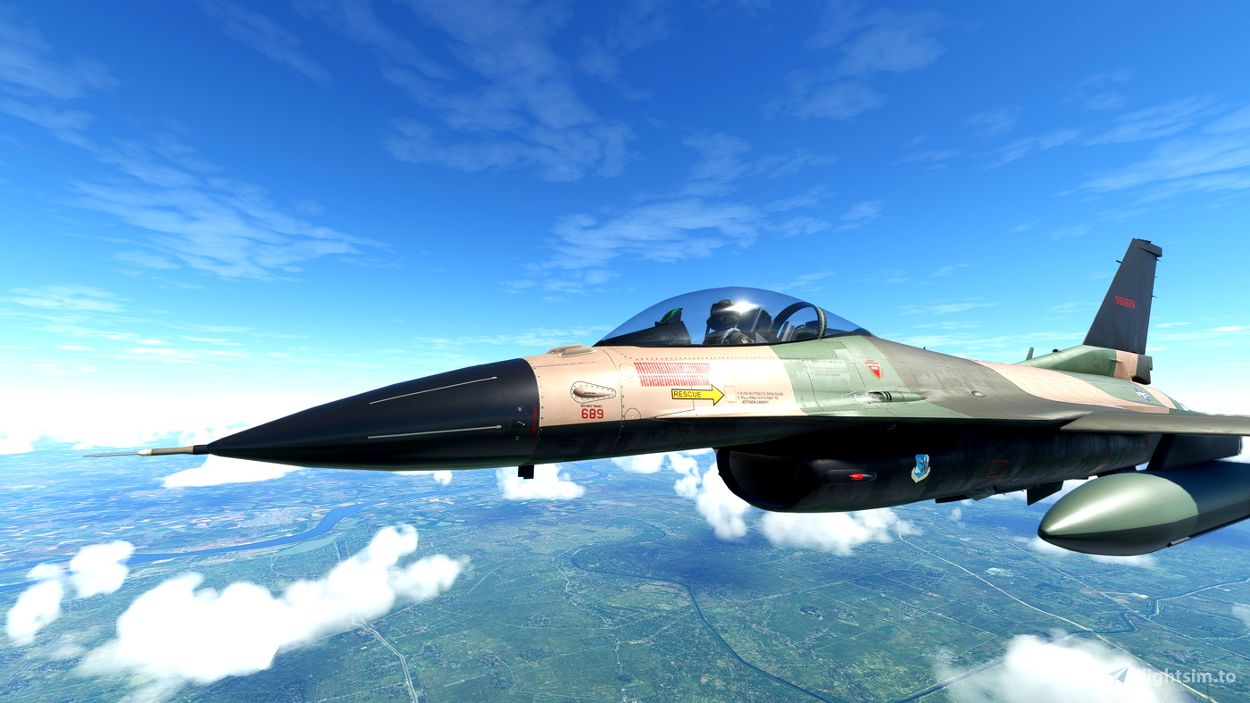 SC Designs F-16C B-52 Vietnam Tribute para Microsoft Flight Simulator | MSFS