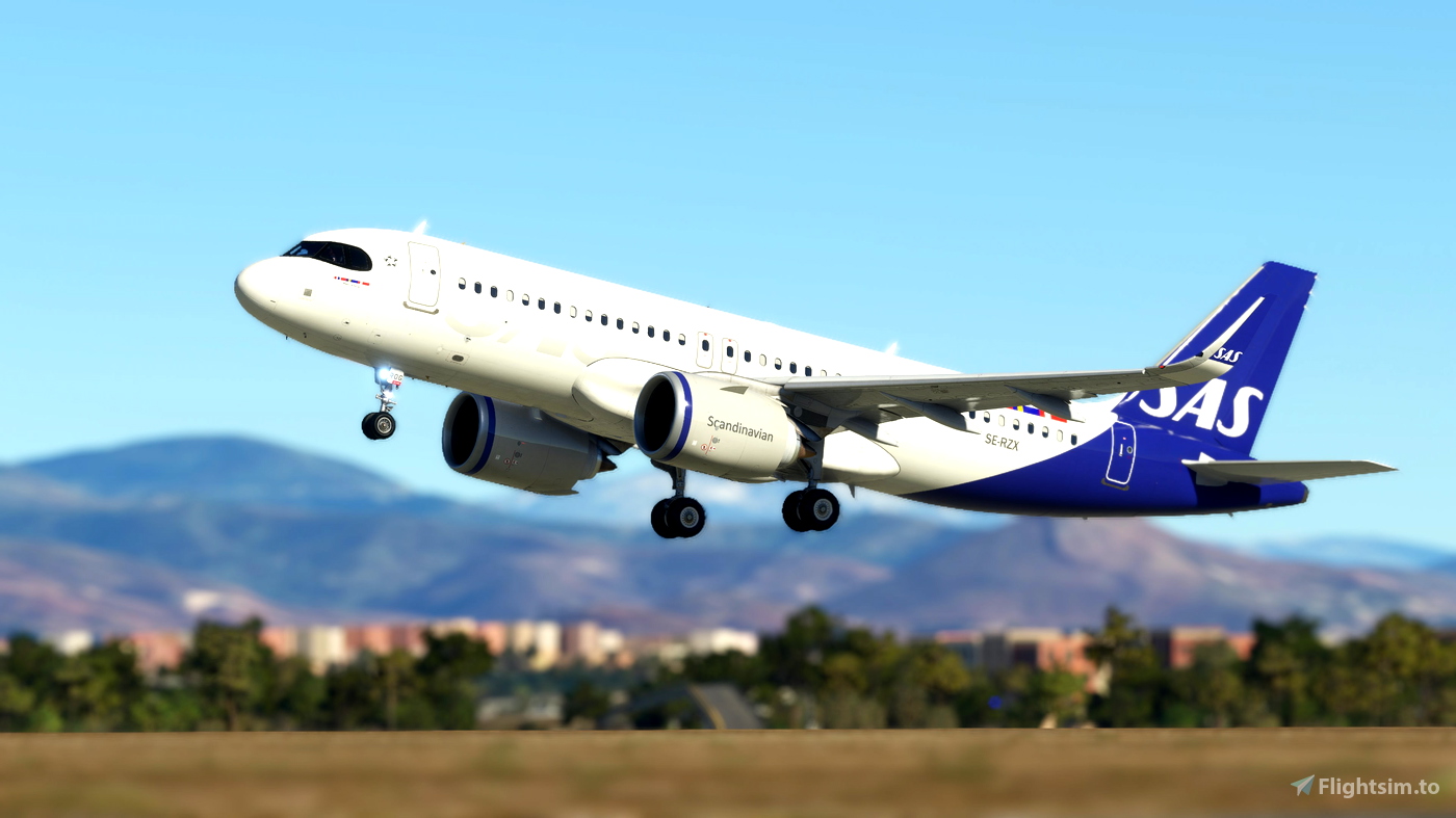 (SE-RZX) - SCANDINAVIAN AIRLINES A320NEO (SAS) - NEW LIVERY 8K - INI ...