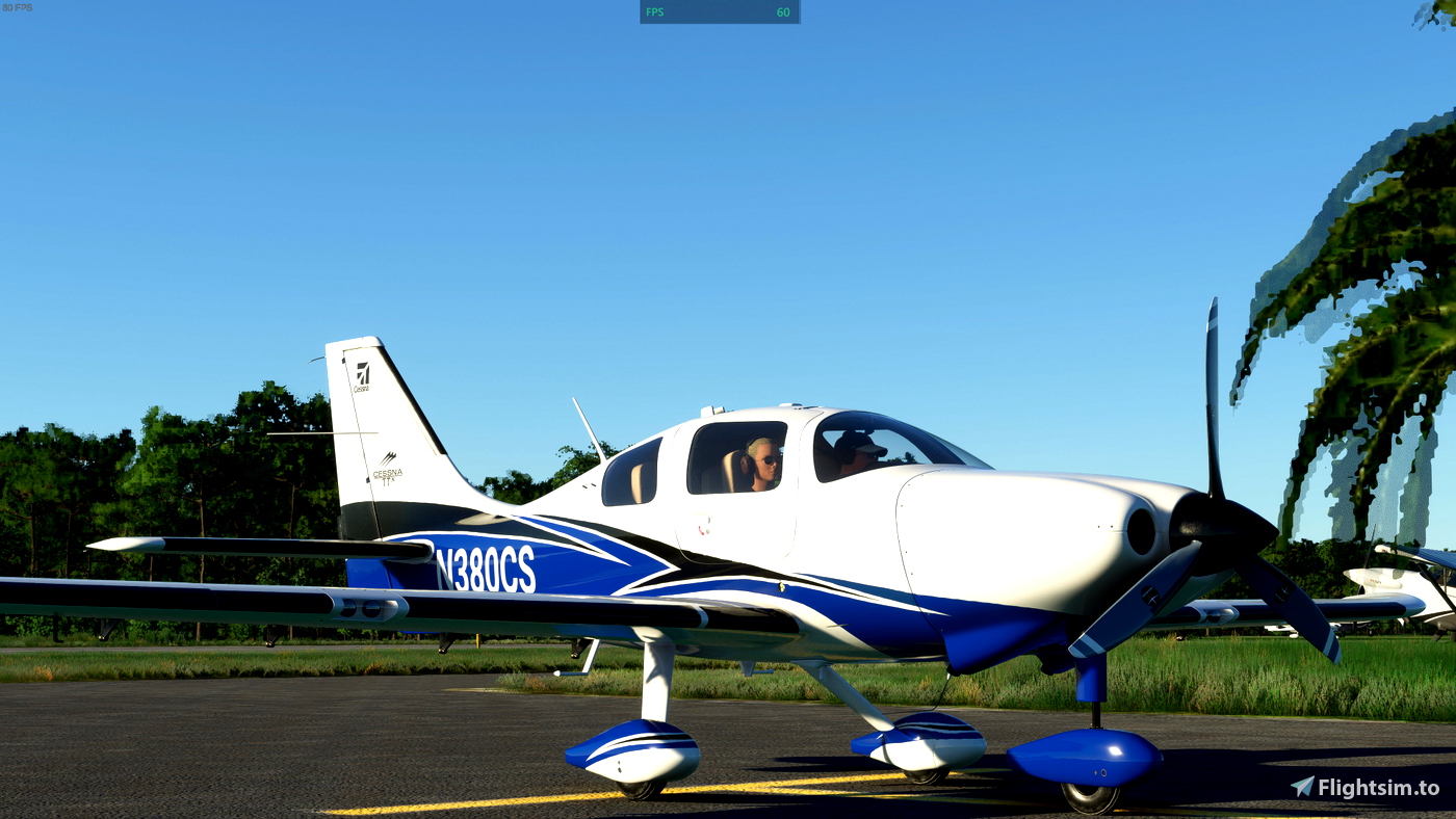 Sim Federation Cessna TTX Livery N380CS (BLUE) for Microsoft Flight ...