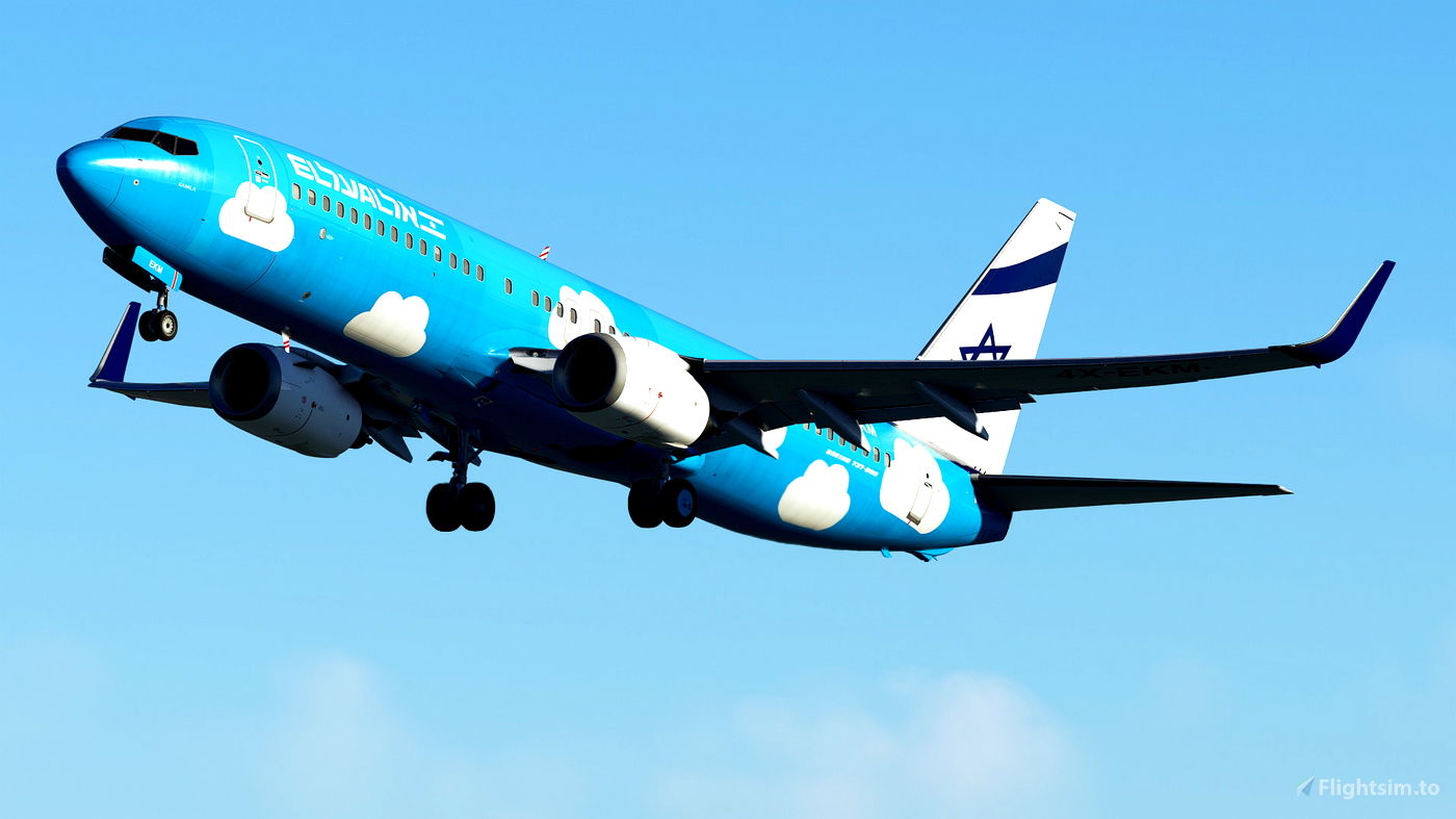 Sundor (By El Al) | 4X-EKM | PMDG 737-800 | W/CABIN for Microsoft ...