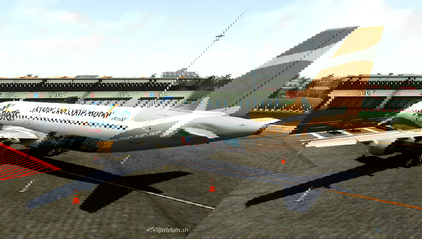 Super Air Jet ("Xpora by BNI" c/s) PK-SAE for Fenix Simulations A320 ...