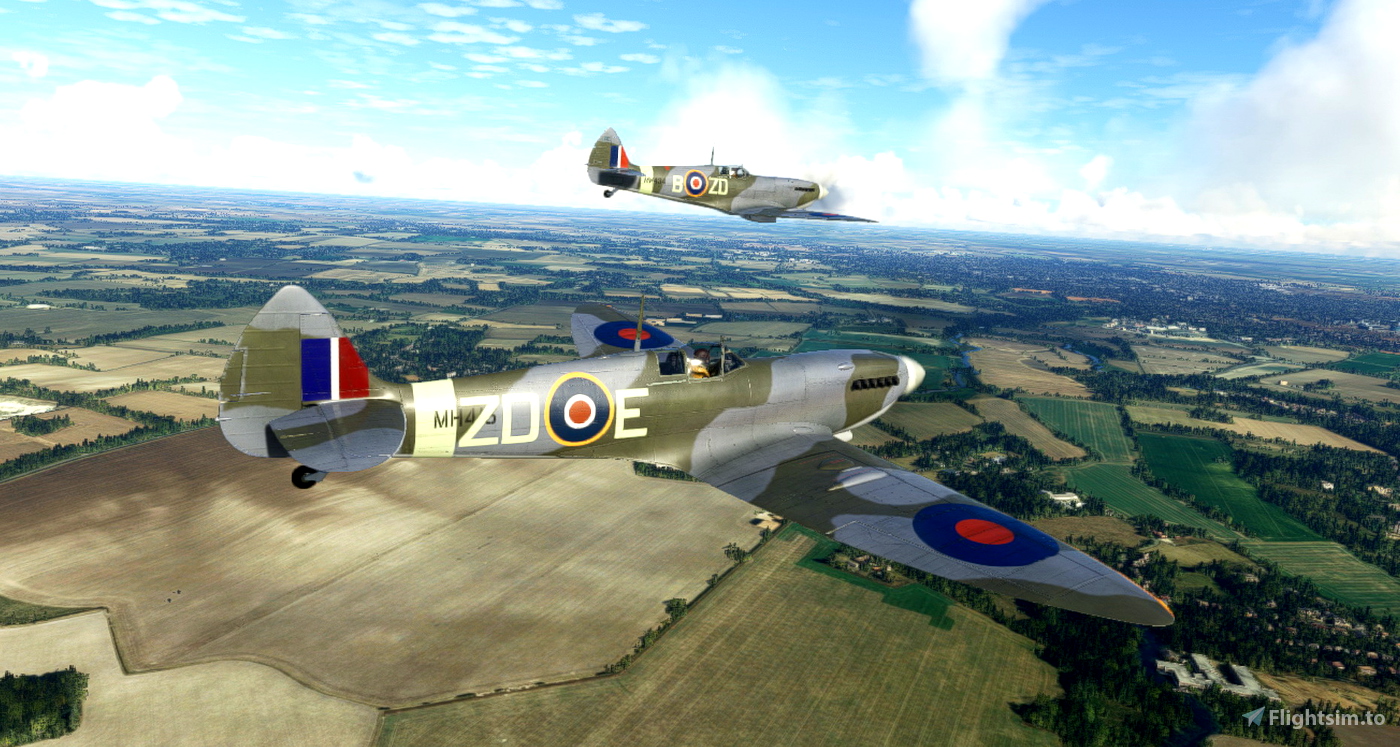 Supermarine Spitfire Mk.IXc MH415 ZD-E for Microsoft Flight Simulator ...