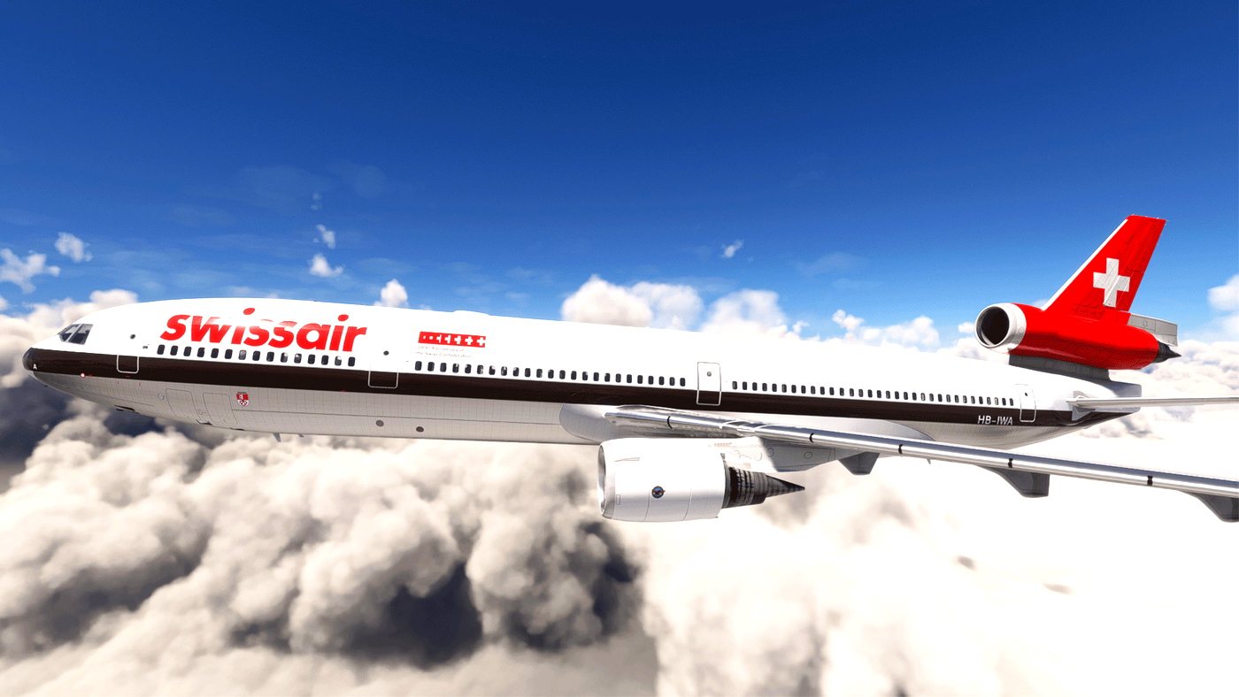TFDi Design MD-11 /w cabin Swissair Fleet - Retro Design para Microsoft ...