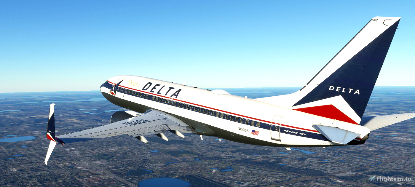 The Spirit of Delta Widget Livery 737 (scimitar winglets) για το ...