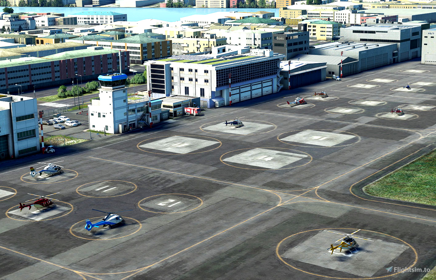 Tokyo Heliport (RJTIH), Japan Static Scenery V3 for Microsoft Flight ...
