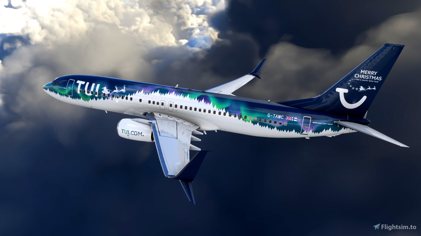 TUI UK Ivalo G-TAWC (Fictional Christmas Livery) PMDG 737-800 til ...