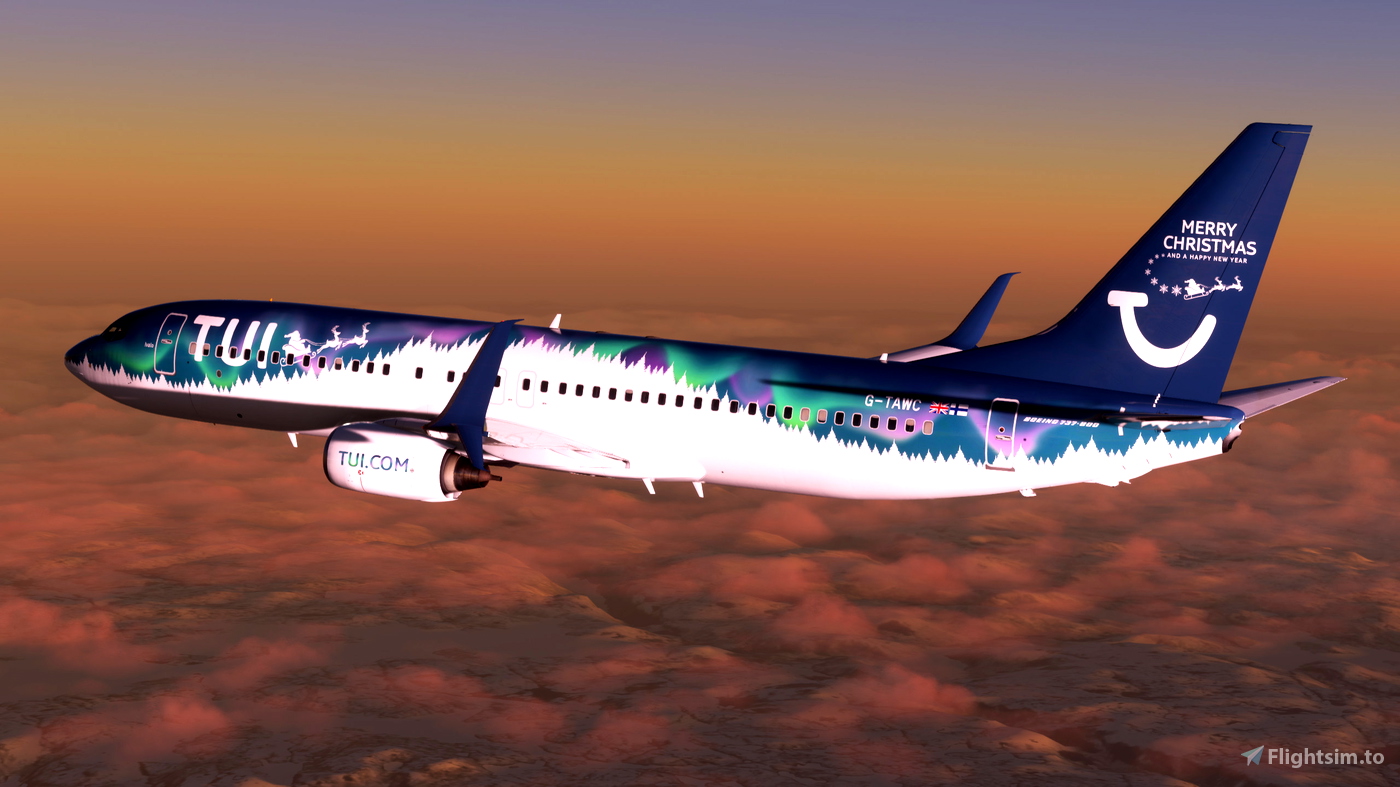 TUI UK Ivalo G-TAWC (Fictional Christmas Livery) PMDG 737-800 für ...