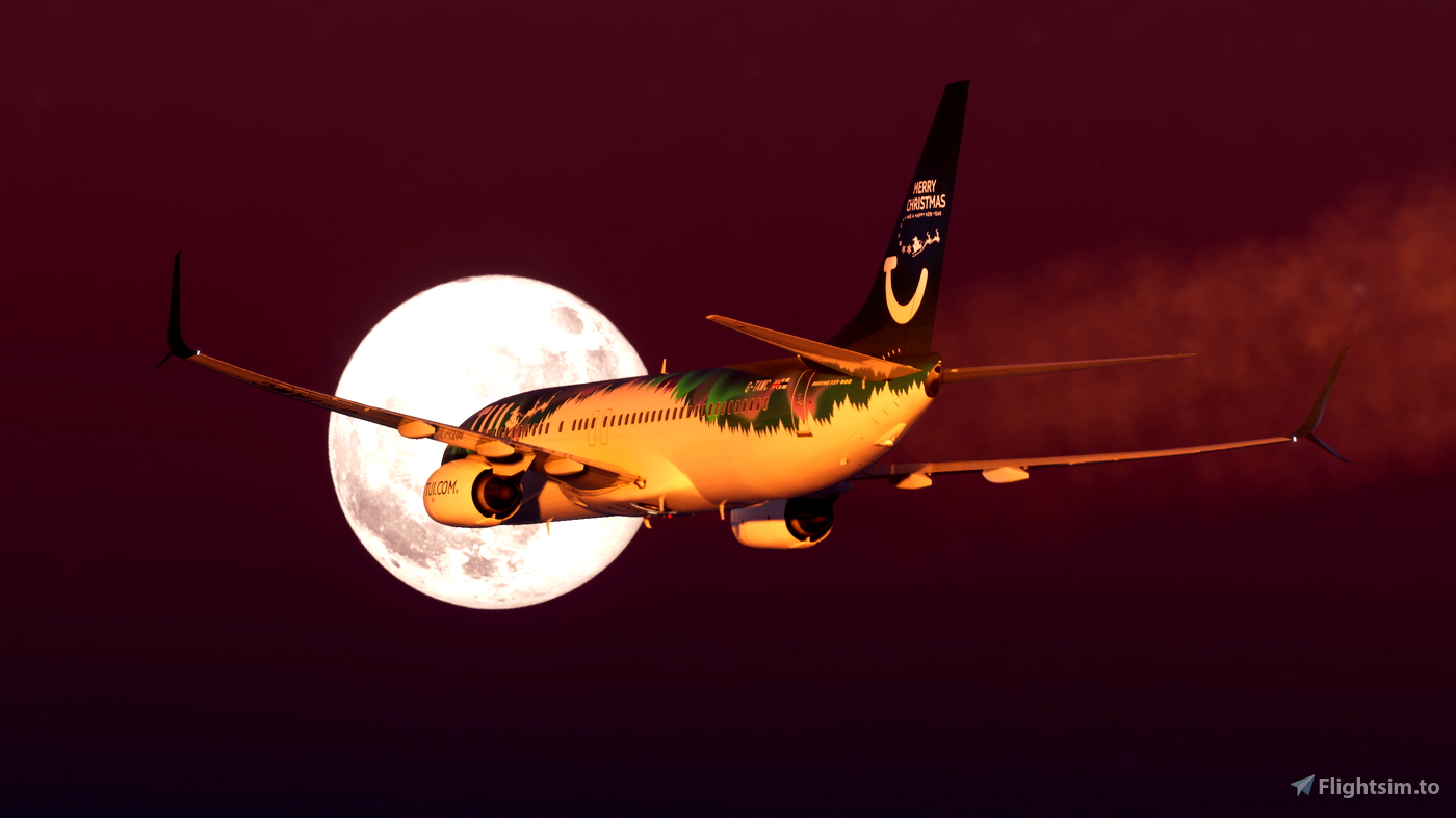 TUI UK Ivalo G-TAWC (Fictional Christmas Livery) PMDG 737-800 für ...