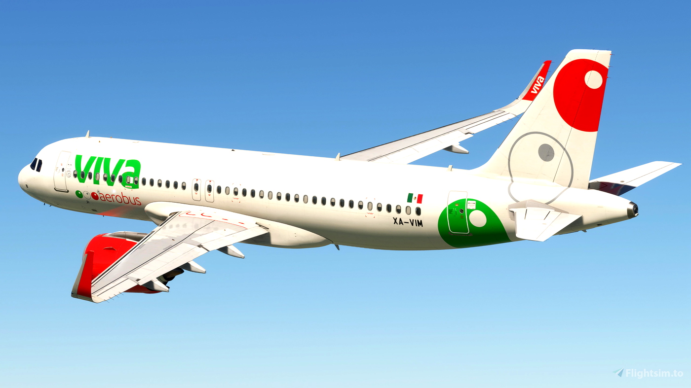 VivaAerobus iniBuilds A320neo Pack for Microsoft Flight Simulator | MSFS